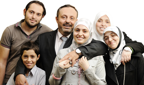 Traditional Arab Family
