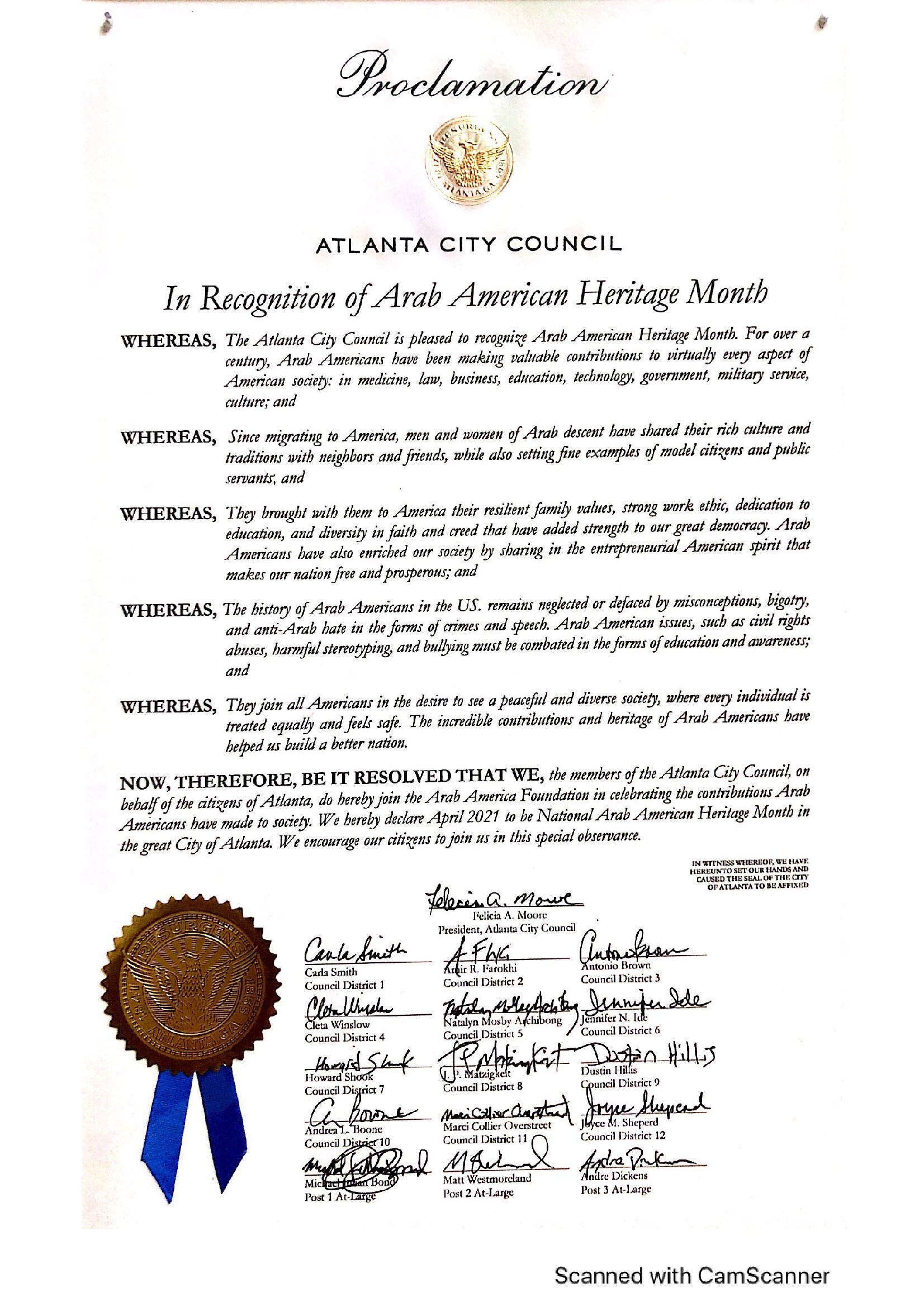 Proclamations and Resolutions Issued in Commemoration of National Arab ...