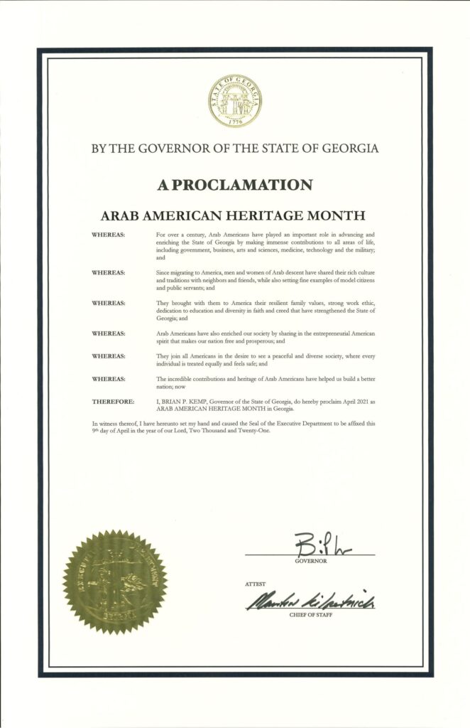 Proclamations and Resolutions Issued in Commemoration of National Arab ...