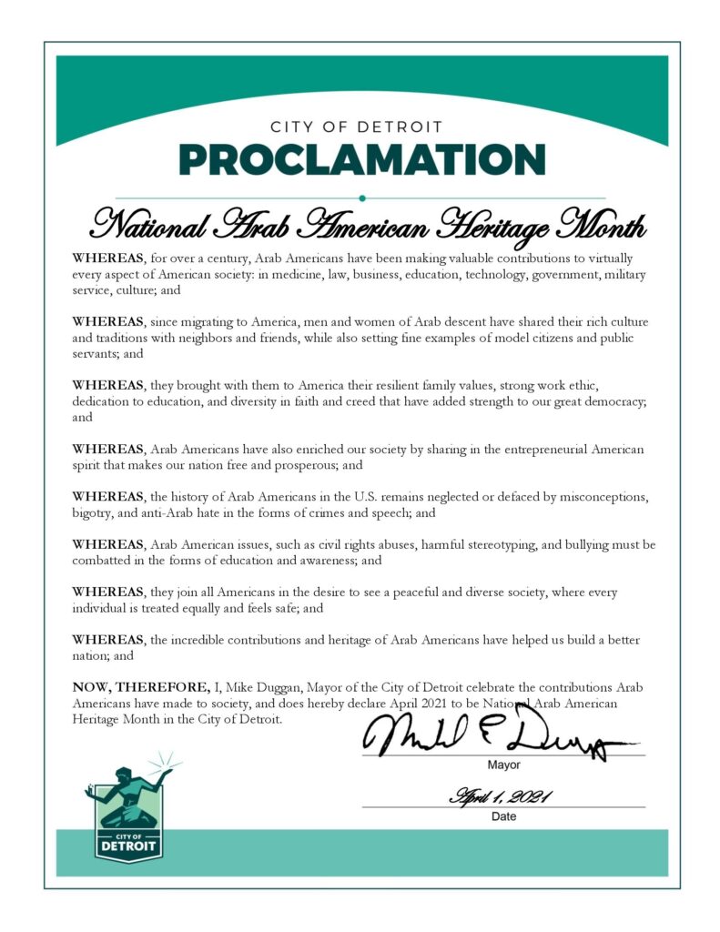 Proclamations and Resolutions Issued in Commemoration of National Arab ...