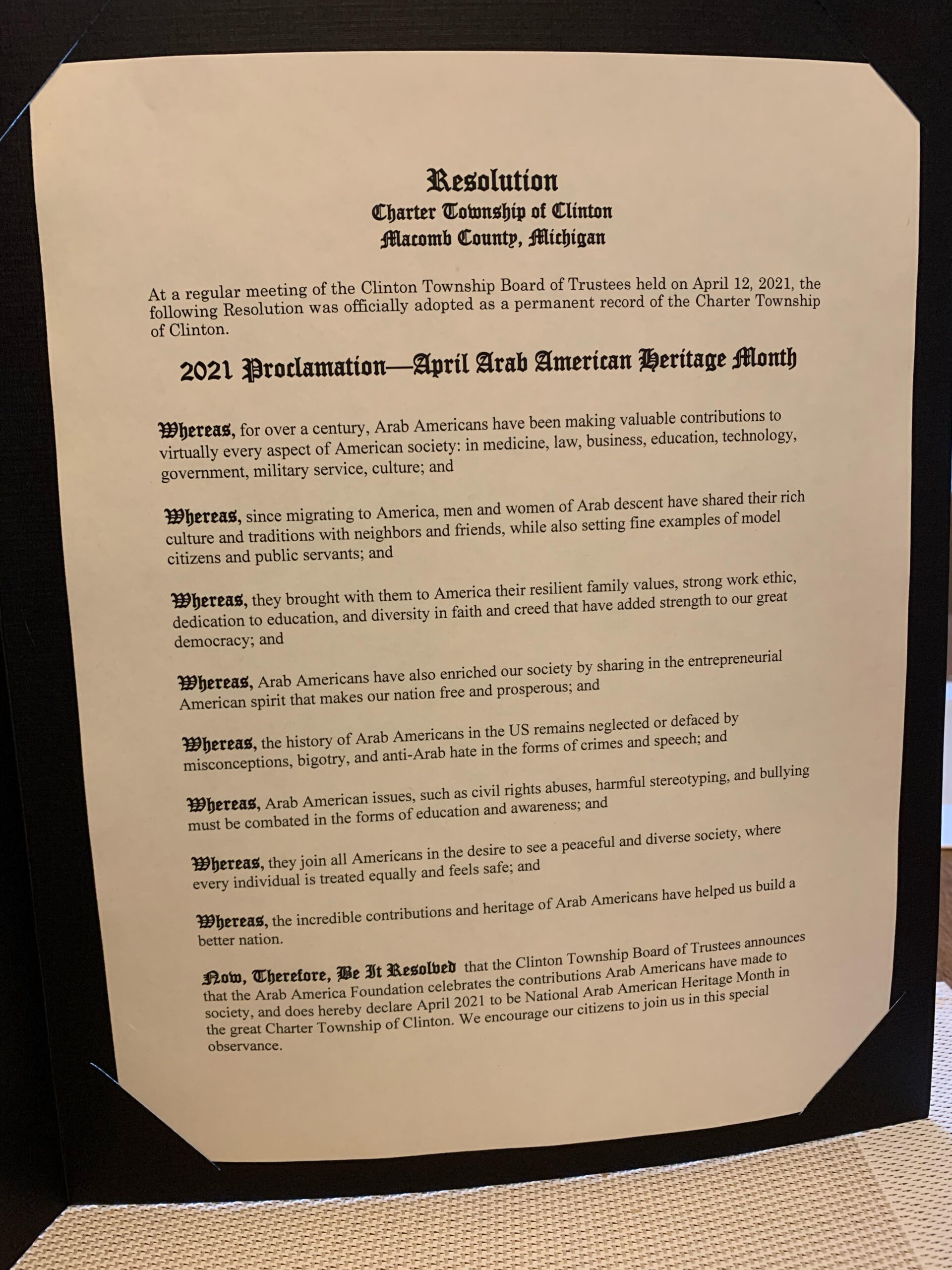 Proclamations and Resolutions Issued in Commemoration of National Arab ...