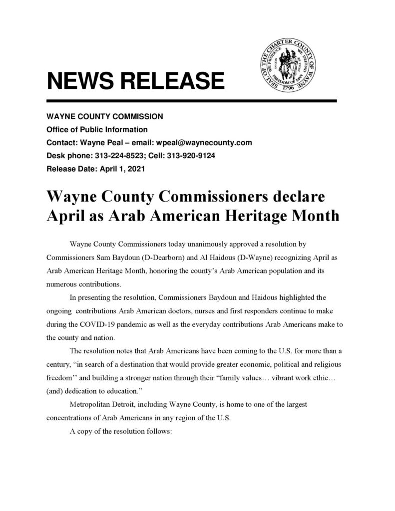 Proclamations and Resolutions Issued in Commemoration of National Arab ...