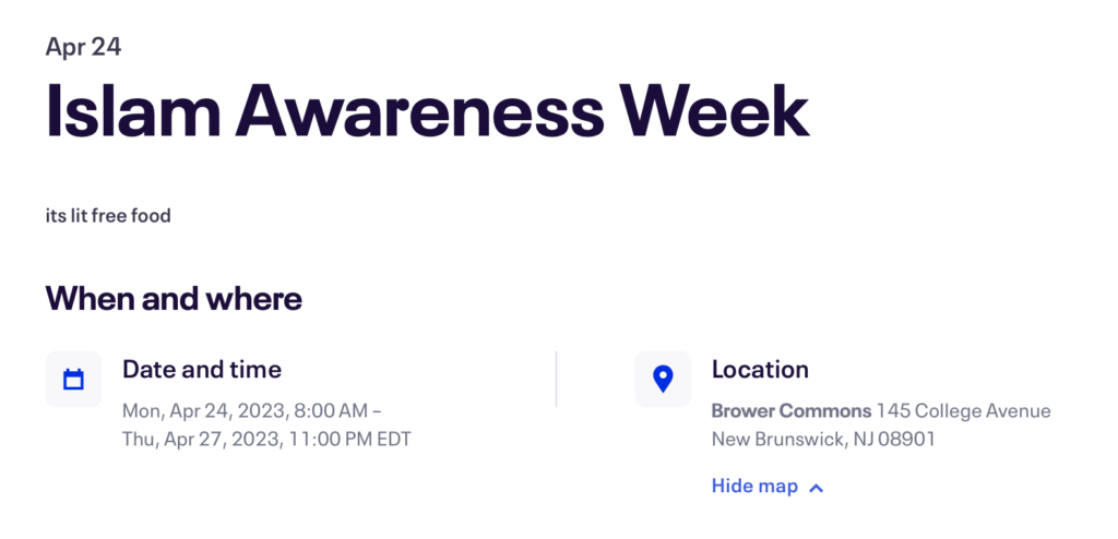 Islam Awareness Week - Event - Arab America