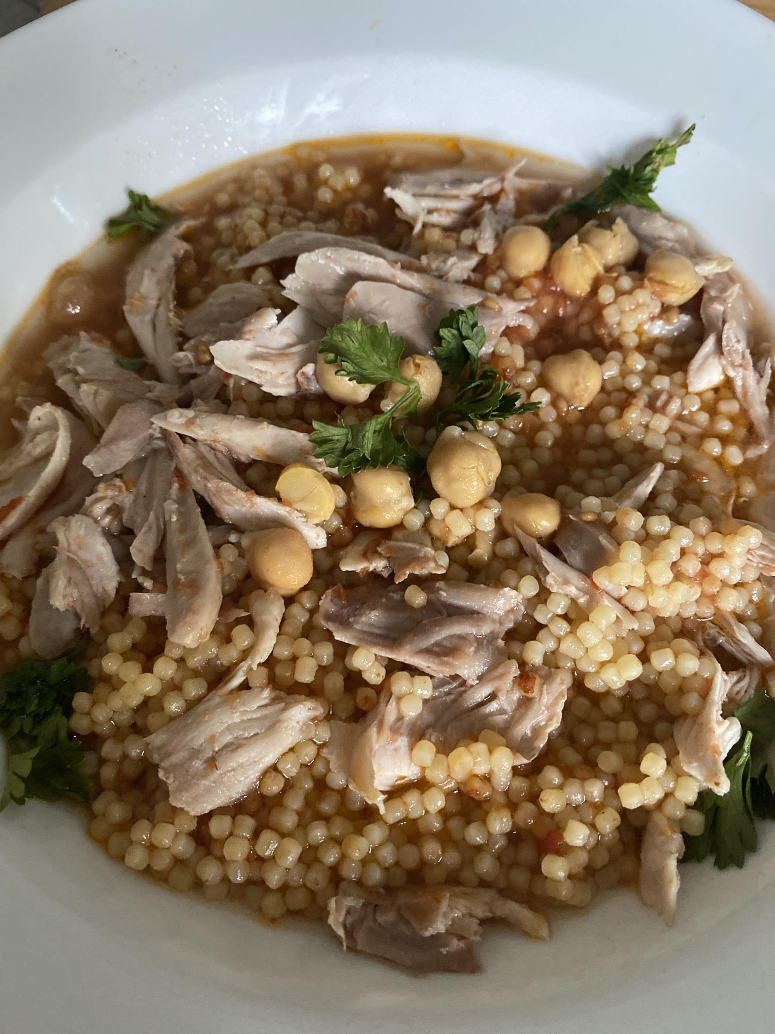 A Bowl of Chicken Soup Comfort to Eat All Winter: Palestinian Maftoul