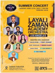 Layali Zaman Academy Orchestra Los Angeles - Event - Arab America