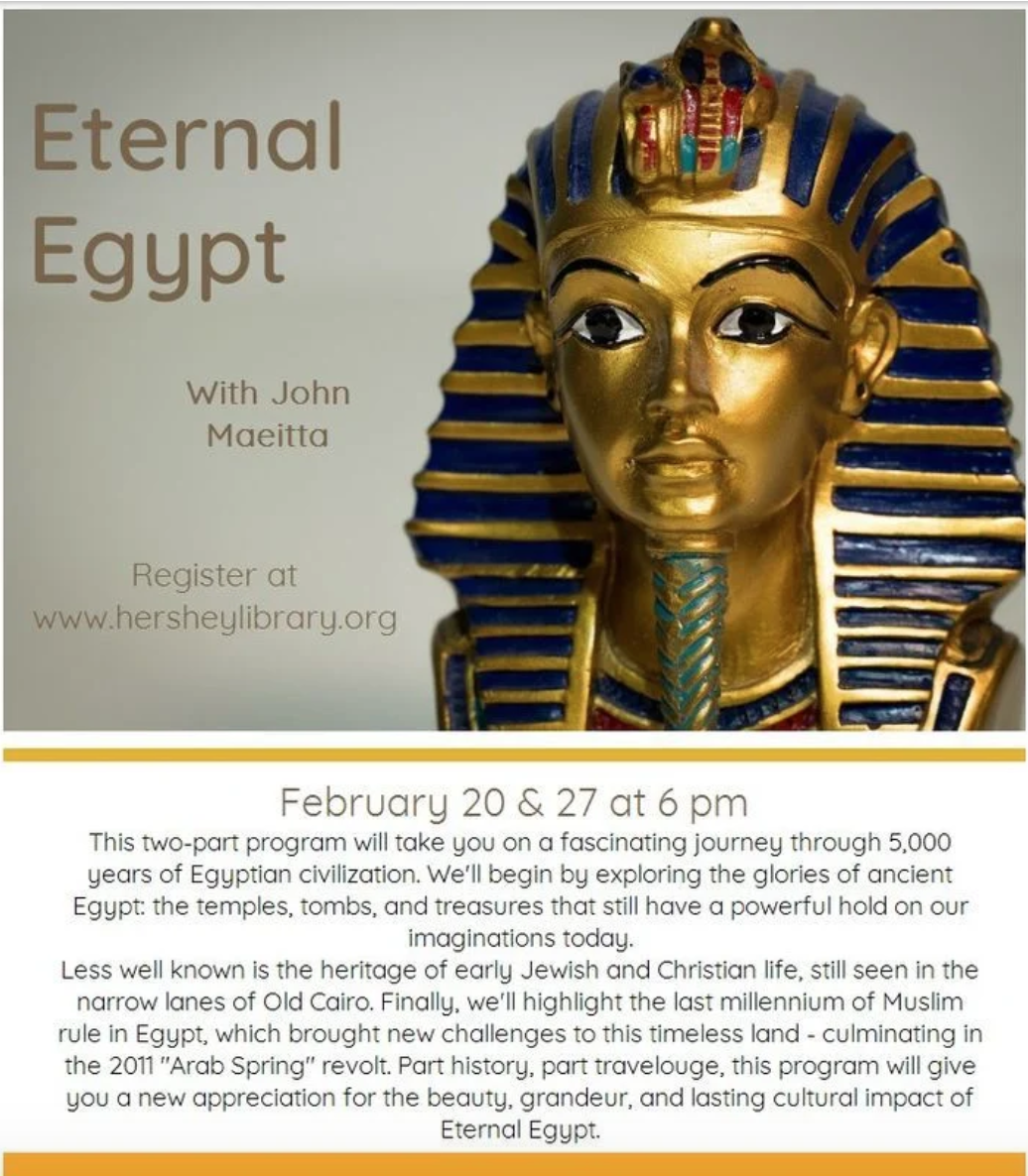 Eternal Egypt: From King Tut to the Arab Spring with John Maietta ...