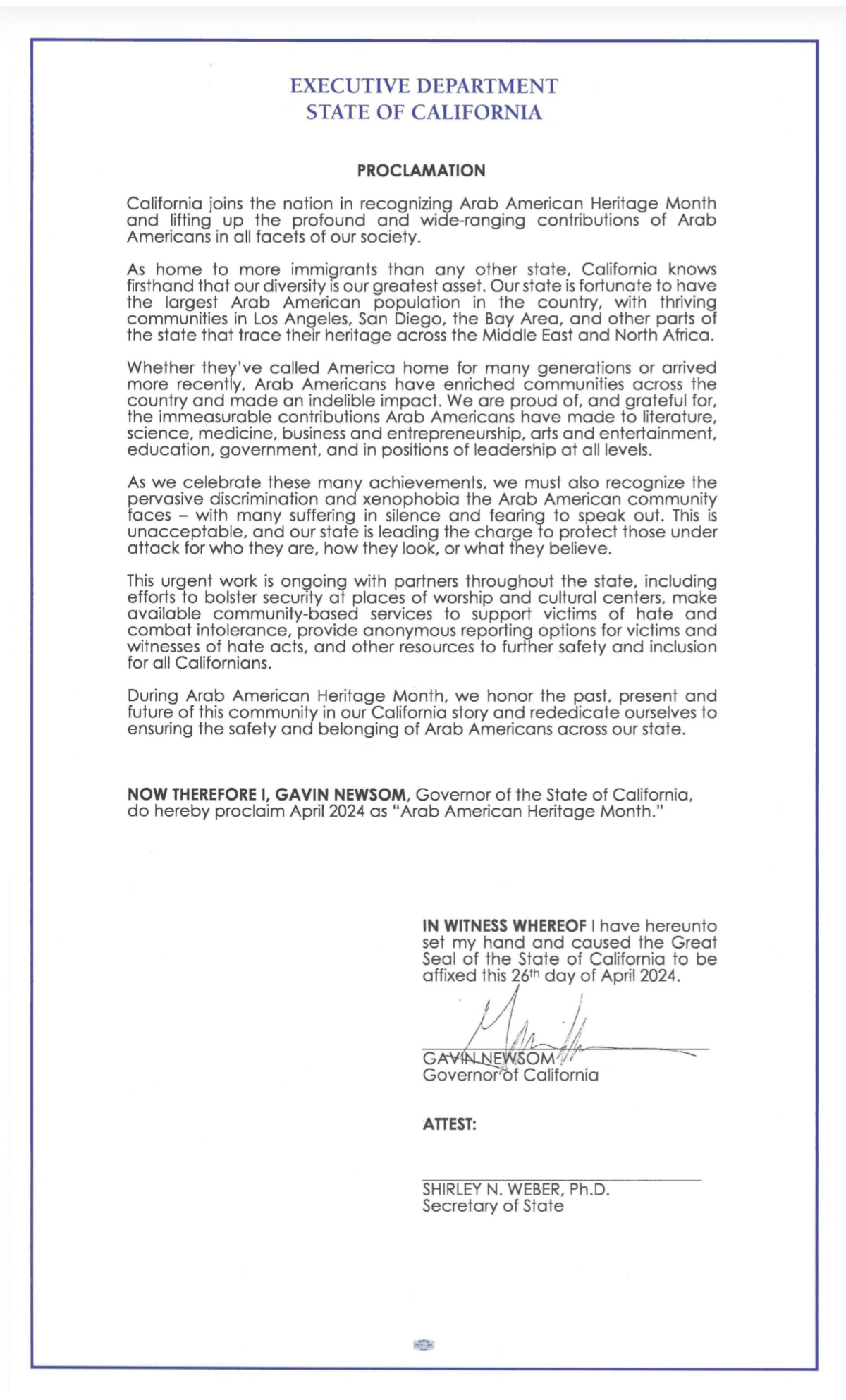 Proclamations, Resolutions, and Statements in Commemoration of National ...