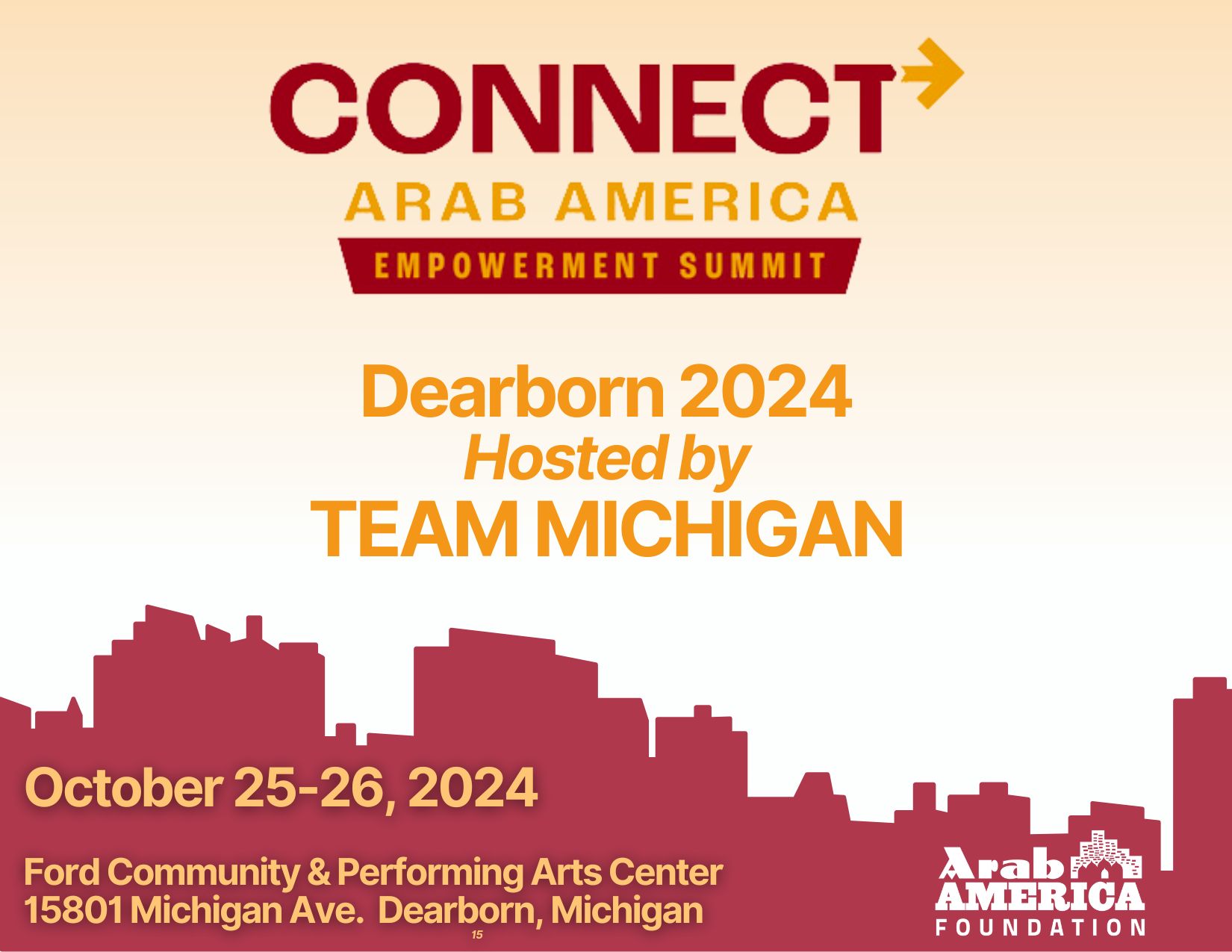 Connect Arab America: Empowerment Summit November 4-6
