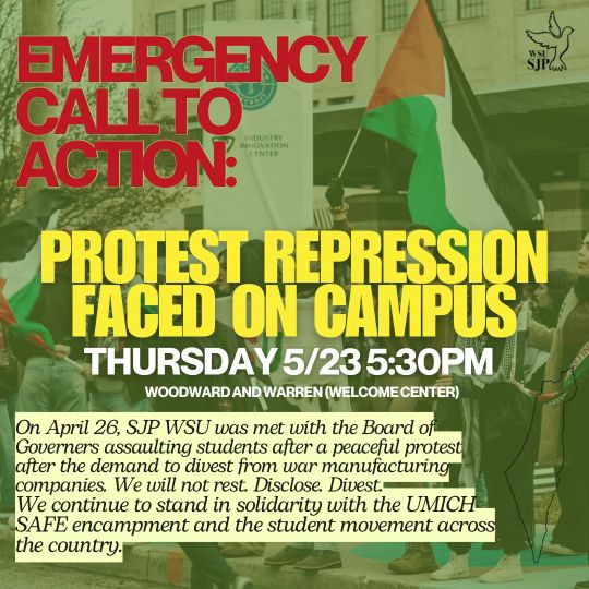 Emergency Call to Action: Protest Repression Faced on Campus - Event ...