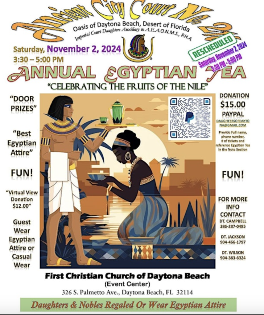 Annual Egyptian Tea "Celebrating the Fruits of the Nile " - Event ...