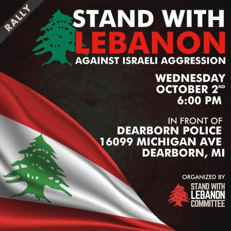 Stand with Lebanon Against Israeli Aggression - Event - Arab America