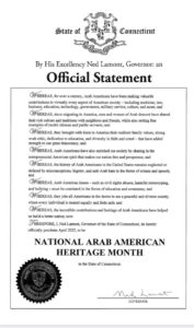 Proclamations for National Arab American Heritage Month-April 2025