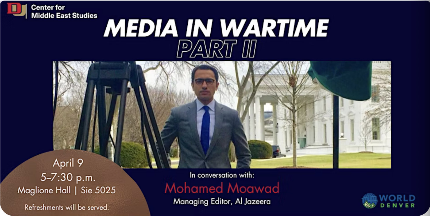 Series on Media in Wartime with Mohamed Moawad - Event - Arab America