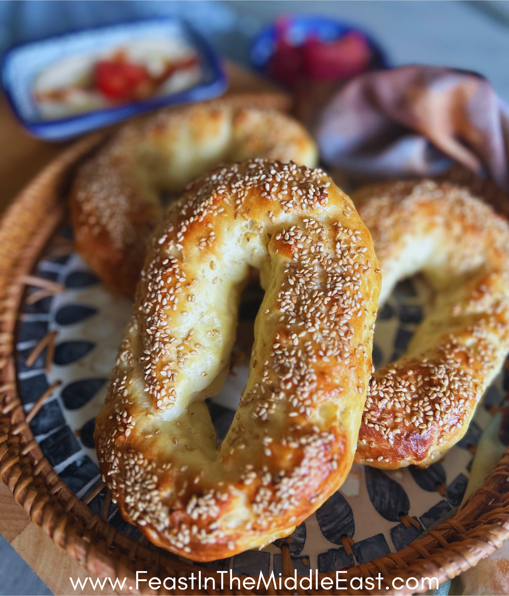 Easy 2-Ingredient Jerusalem-Style Sesame Bread