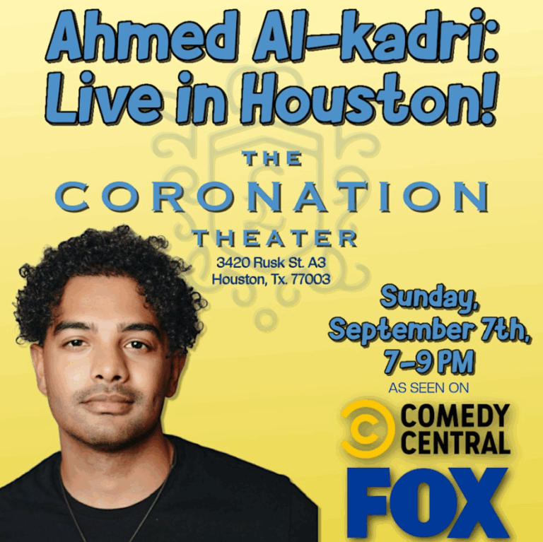 Yemeni-American Comedian Ahmed Al-Kadri Live in Houston! - Event - Arab ...